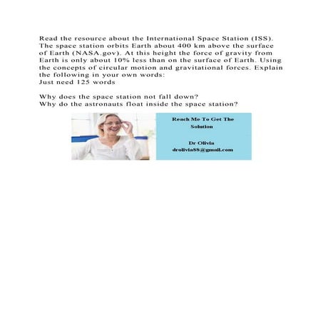 Read the resource about the International Space Station (ISS). The s.docx
