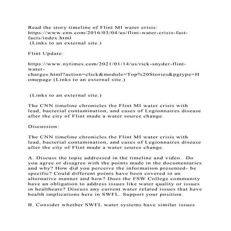 Flint Water Crisis | PPTX