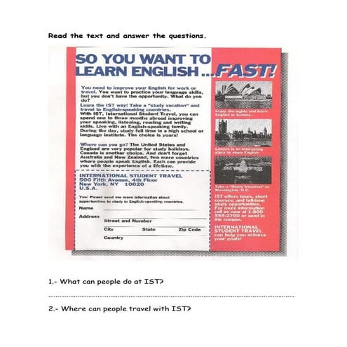 Read the text and answer the questions | DOC