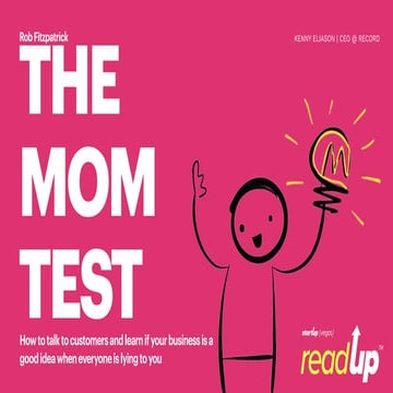 ReadUp - The Mom Test | PPT