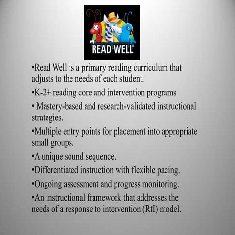 Read well presentation | PPTX | Primary Education | Education
