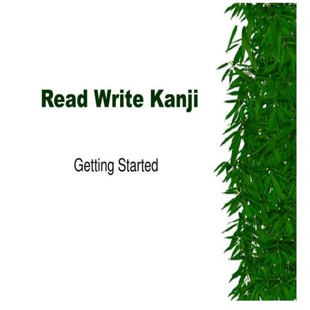Read Write Kanji | PPT