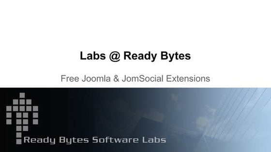 Ready Bytes Software Labs presentations