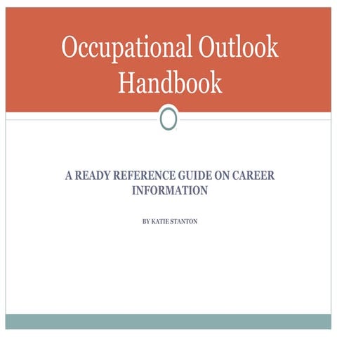 Occupational Outlook Handbook | PPT