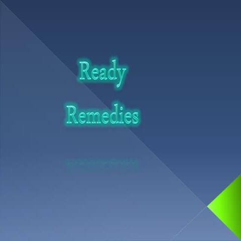 Ready remedies | PPTX