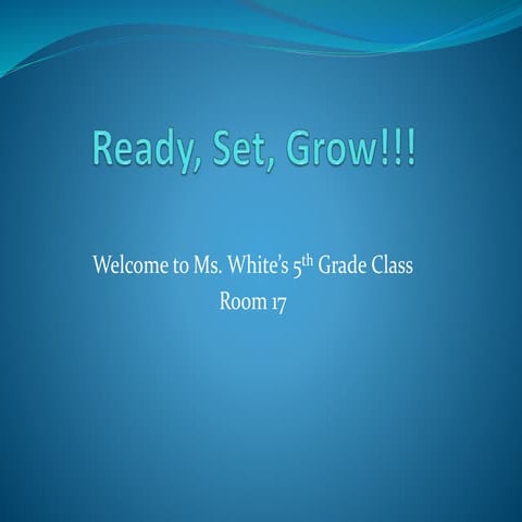 Ready, set, grow!!! | PPTX