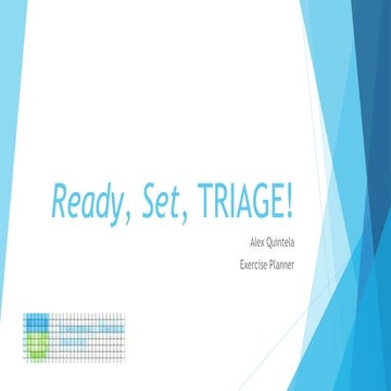 Ready, set, triage! | PPT