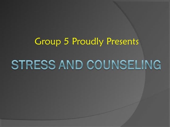 Stress management techniques | PPT