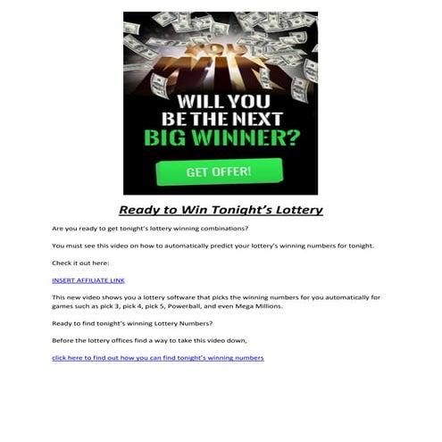 Ready to win tonight | PDF