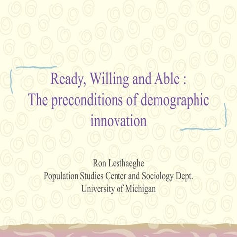 Ready willing_and_able paradigm as precondition behavioural change | PPT