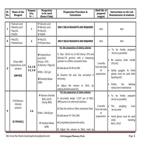 Preparation of the LAB reagents | PDF