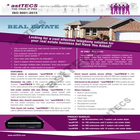 Real Estate IP PBX | PDF