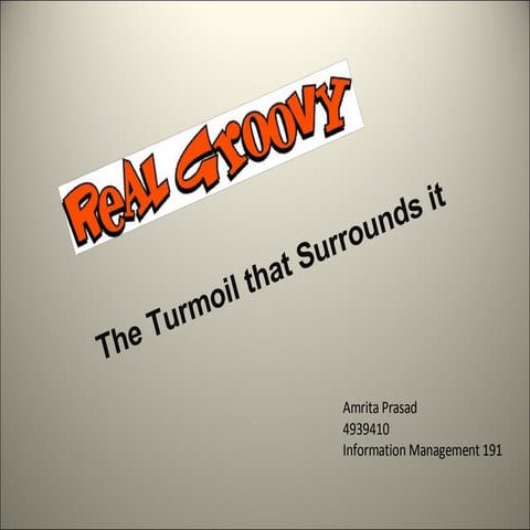 Real Groovy | PPT