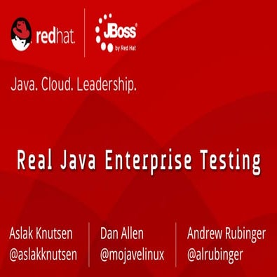 Real Java Enterprise Testing | PDF | Computing | Technology & Computing