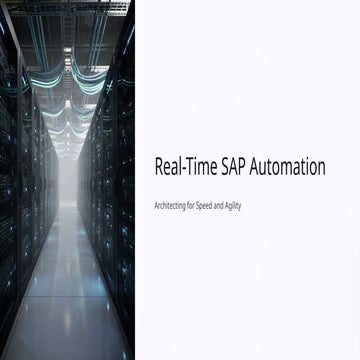 Real-Time SAP Automation Project &Faster testing cycles | PPTX
