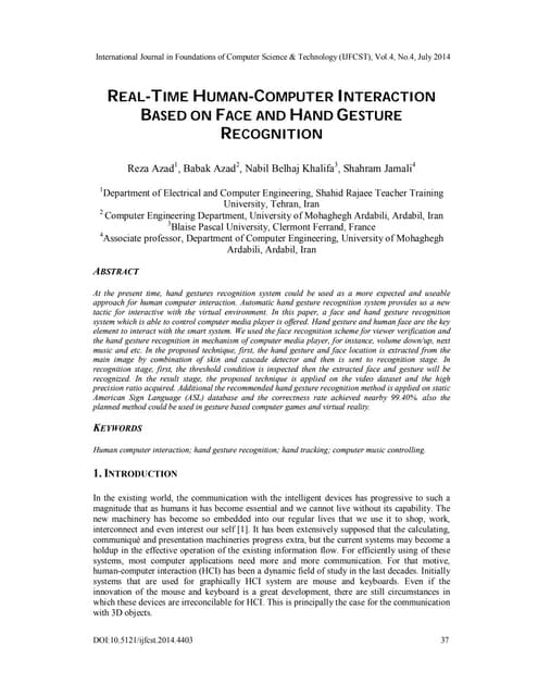 HUMAN COMPUTER INTERACTION TECHNIQUES BY SAIKIRAN PANJALA | PPT