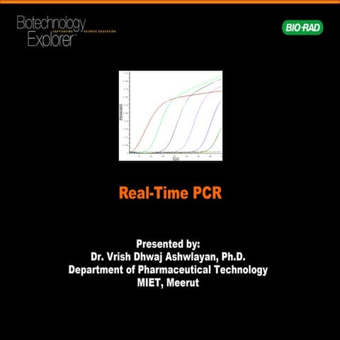 Real-Time PCR Basics the polymerase chain reaction is process of ...