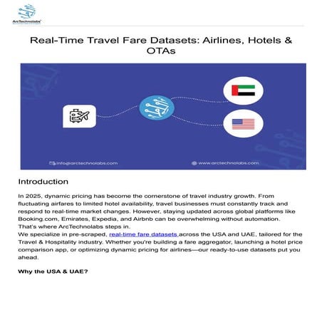 Real-Time Travel Fare Datasets Airlines, Hotels & OTAs.pdf