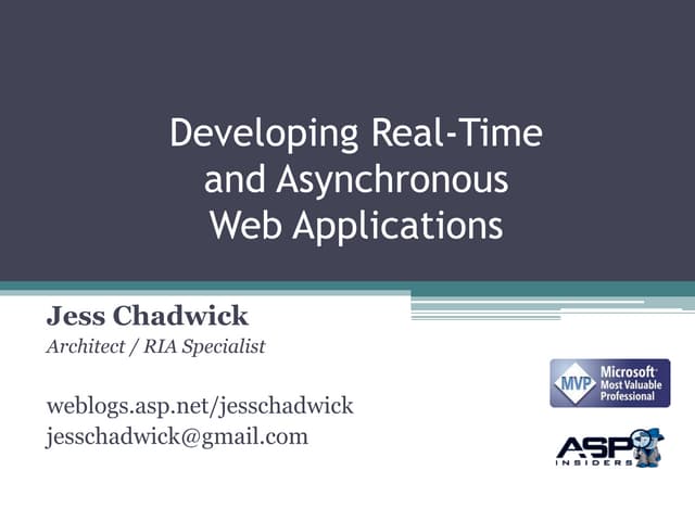 Real Time Web Applications Ppt