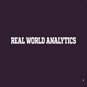 Real World Analytics | PDF