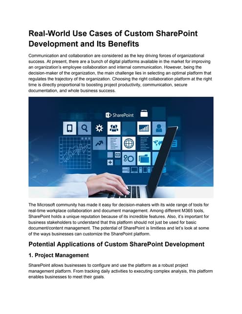 Top 10 sharepoint intranet examples for 2024 | PDF