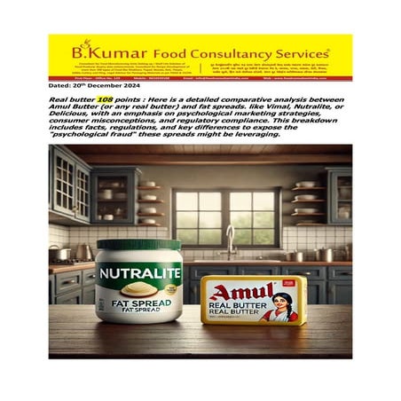 Real and Fake Butter difference by 108 points | PDF