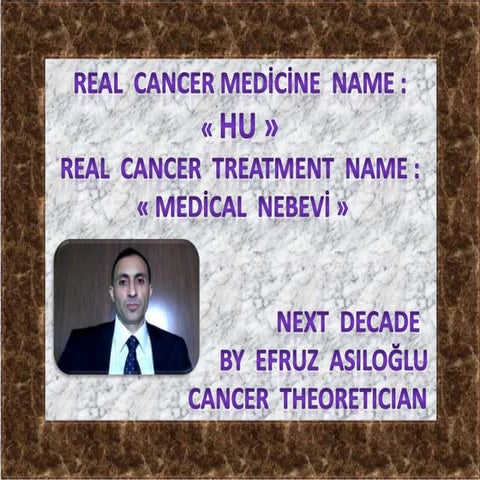 Real cancer medicine name 1 | PPTX