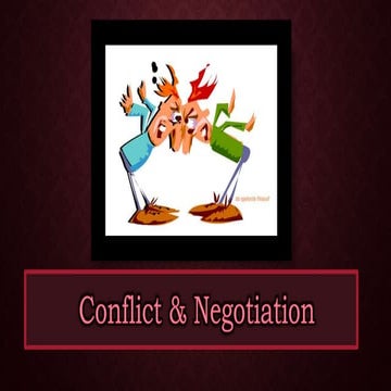Conflict & negotiation | PPTX