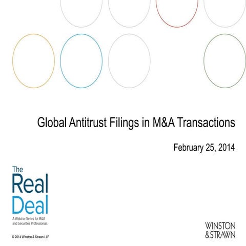 Global Antitrust Filings in M&A Transactions | PDF | Mergers and ...