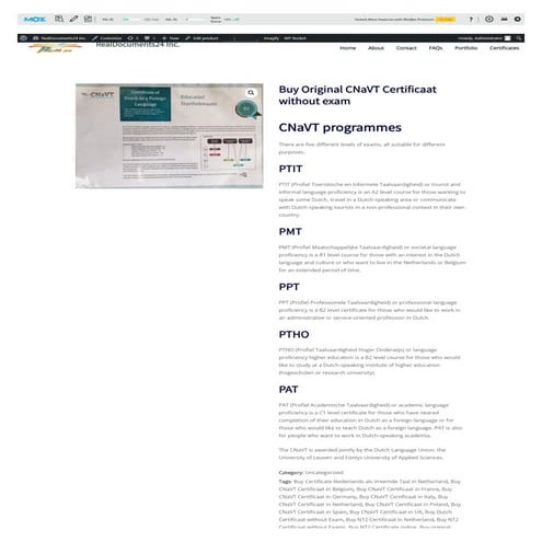 Buy Original CNaVT Certificate without exam | PDF