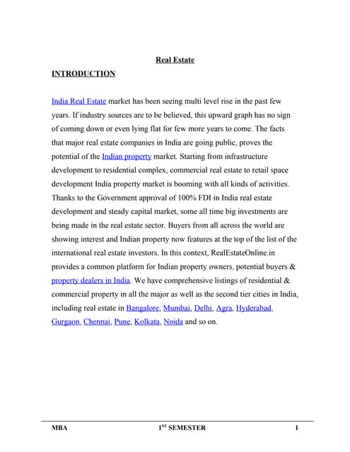 Real Estate Value Chain | PDF