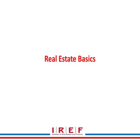 Real estate basics | PPTX