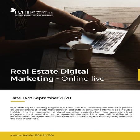 Real Estate Digital Marketing Program Online | REMI | PDF