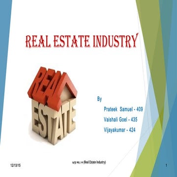 Real estate industry | PPT