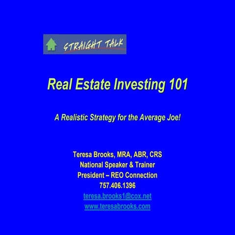 Real estate investing 101 | PPT