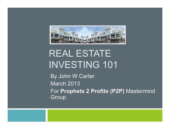 Real Estate 101 | PDF