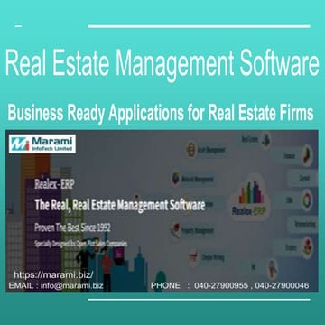 Real Estate Management Software for open plots sales companies. | PPT