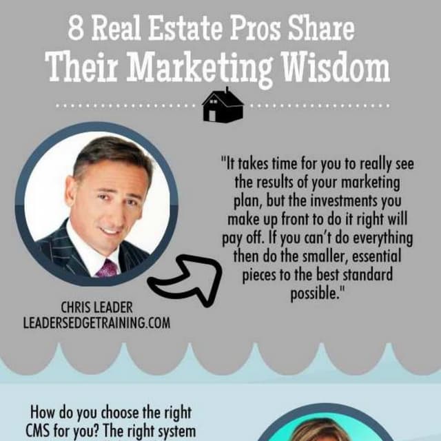 8 Real Estate Pros Share Their Marketing Wisdom [INFOGRAPHIC] | PDF