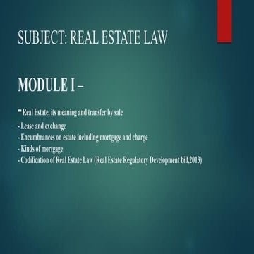 Real estate module read this module .pdf