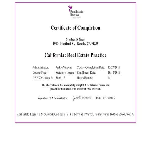 Real Estate Practice Certificate.pdf