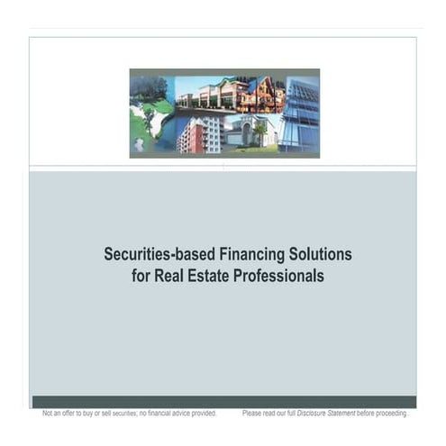 A Securities-Backed Line of Credit for Real Estate Investors | PDF
