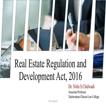 Real Estate Regulation and Development Act, 2016.pdf | Developmental ...