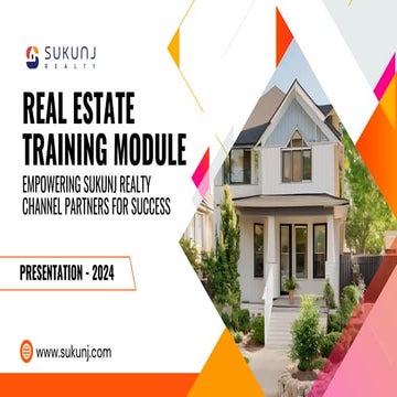 Real Estate Basic Training Module for Sukunj Realty | PDF