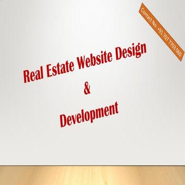 Real estate website design & development | PPT