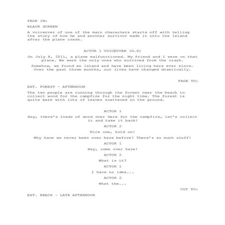 Film Script | DOCX