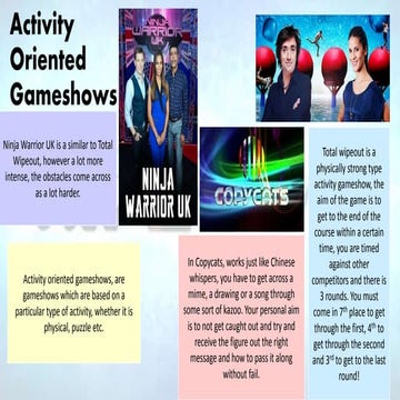 Gameshow Subgenres | PPTX