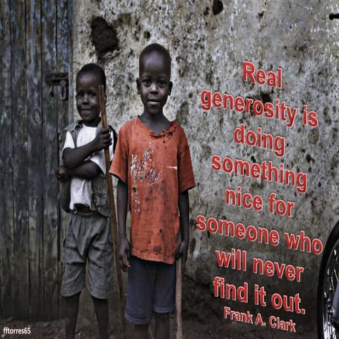 Real generosity | PPTX