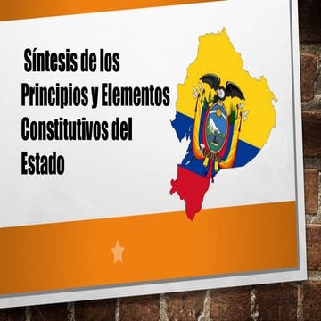 Elementos constitutivos del Ecuador | PPTX