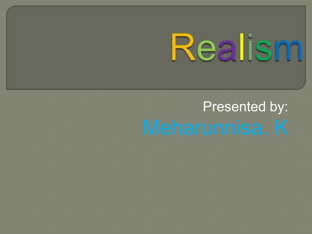 American realism lecture powerpoint | PPT