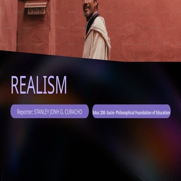 Principles about Realism and its effect on education.pptx